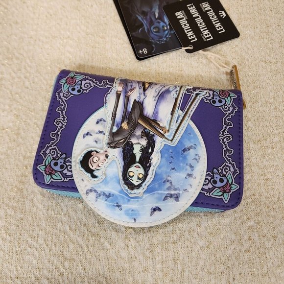 Loungefly | Bags | Loungefly Corpse Bride Moon Lenticular Butterfly Zip ...